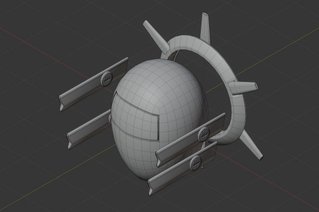 AI drone 3D Model in Robot 3DExport