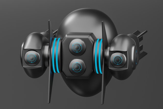 AI drone 3D Model in Robot 3DExport