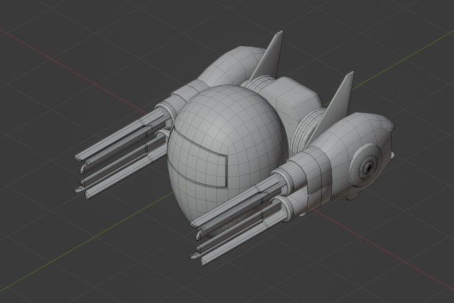 AI drone 3D Model in Robot 3DExport