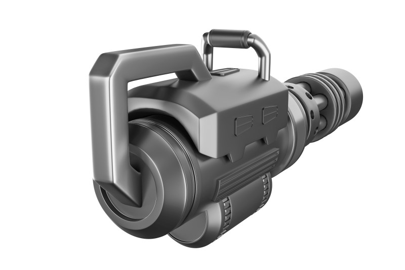 Sci-fi gatling rocket 3D Model in Rocket Launchers 3DExport