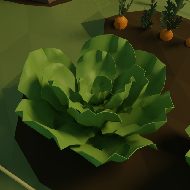 Vegetable garden 3D Model in Environment 3DExport