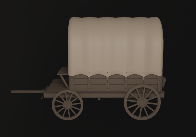 Covered cart 3D Model in Cart 3DExport