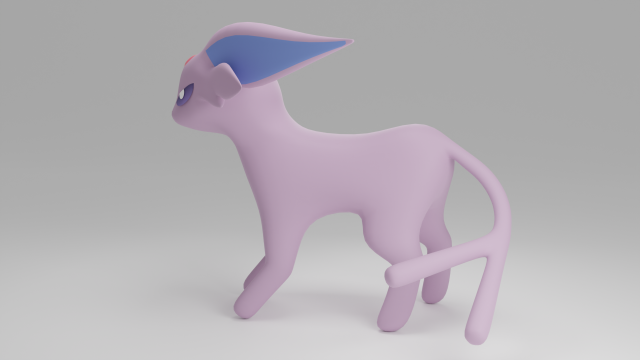 Espeon Pokemon 3D Print Model in Figurines 3DExport