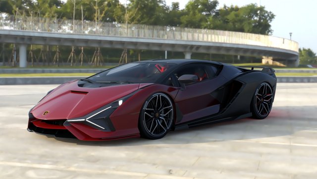 Unique Lamborghini-Sian FKP 37 3D Model in Sport Cars 3DExport