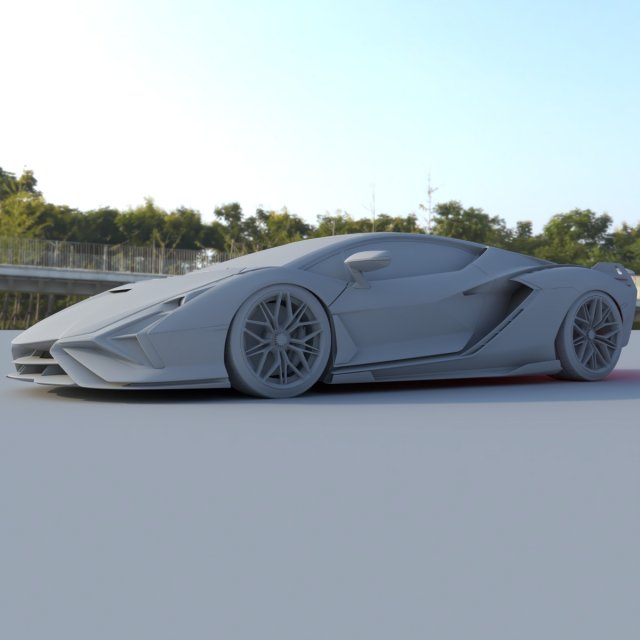 Unique Lamborghini-Sian FKP 37 3D Model in Sport Cars 3DExport
