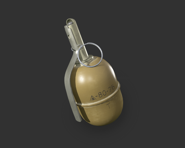 Grenade RGD-5 Modèle 3D in Projectiles 3DExport