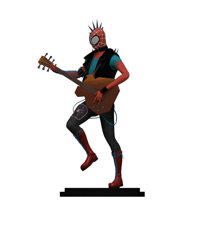 Spider Punk 3D Print Model in Man 3DExport