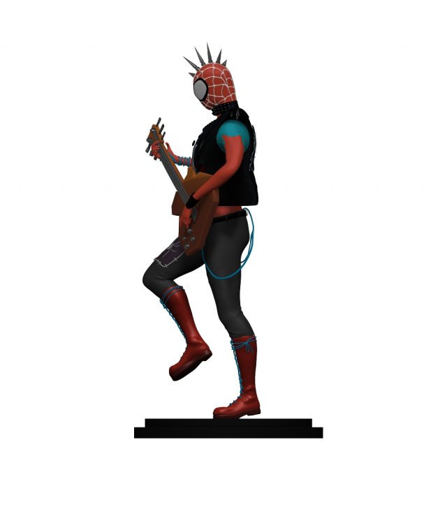 Spider Punk 3D Print Model in Man 3DExport