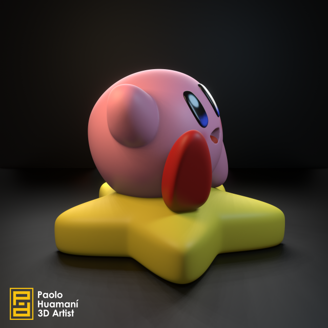 Kirby 3D Print Model in Monsters & Creatures 3DExport