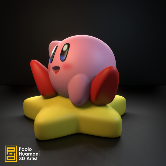 Kirby 3D Print Model in Monsters & Creatures 3DExport