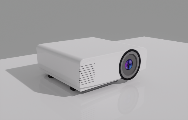 Projector 3D Model in Video 3DExport