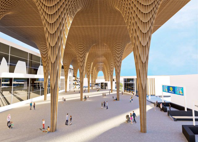 Parametric Columns 3D Model in Landmarks 3DExport