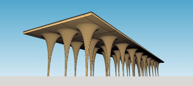 Parametric Columns 3D Model in Landmarks 3DExport