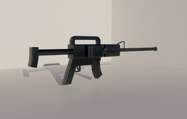 Rifle low poly Low-poly Modelo 3D in Rifles 3DExport
