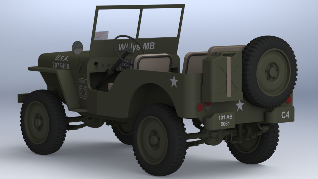 Of JEEP 3D Model in Classic Cars 3DExport