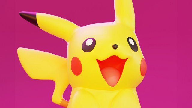 Pikachu 3D Model in Fantasy 3DExport