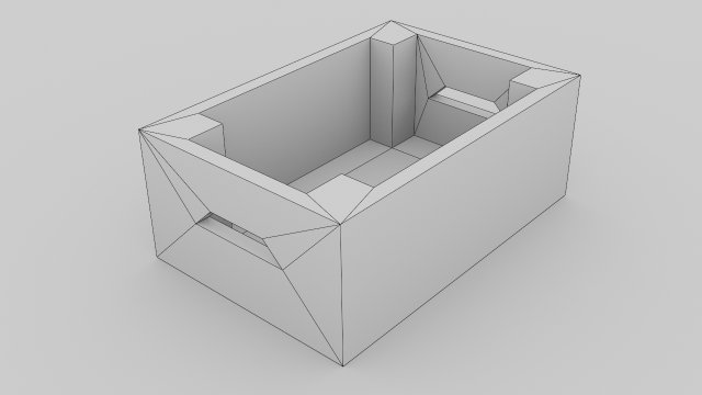 Food Box 3D Model in Environment 3DExport