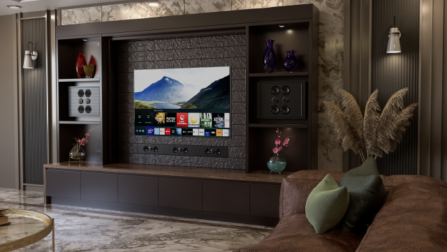 Modern TV Unit 3D Model in Household Items 3DExport