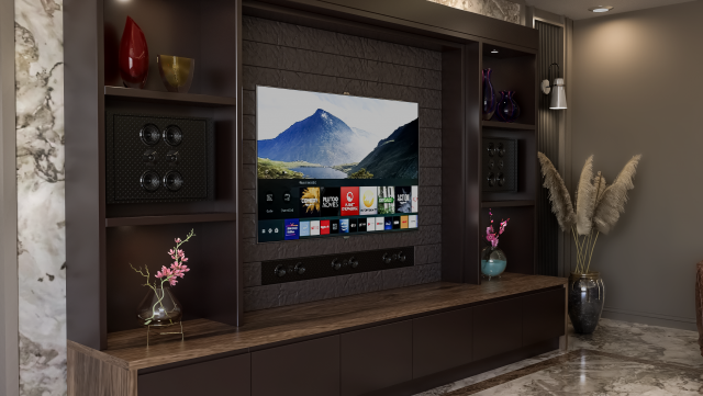 Modern TV Unit 3D Model in Household Items 3DExport