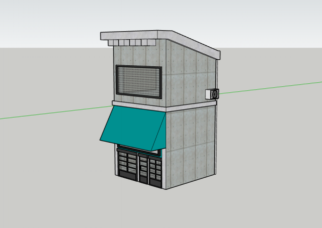 Small shop with texture 3D Model in Buildings 3DExport