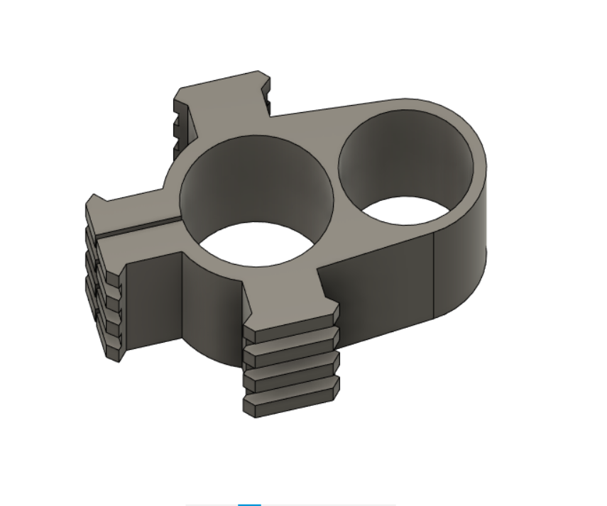 BARREL SUPPORT FOR ARTEMIS P15 RIFLE WITH THREE RAILS FOR MOUNTING 3D ...