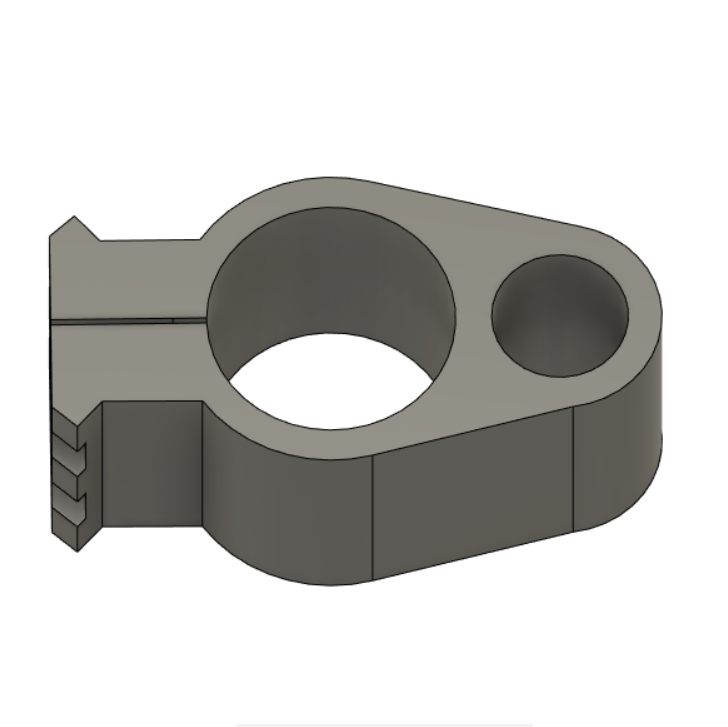 BARREL SUPPORT FOR PR900 RIFLE WITH A RAIL FOR MOUNTING 3D Print Model ...
