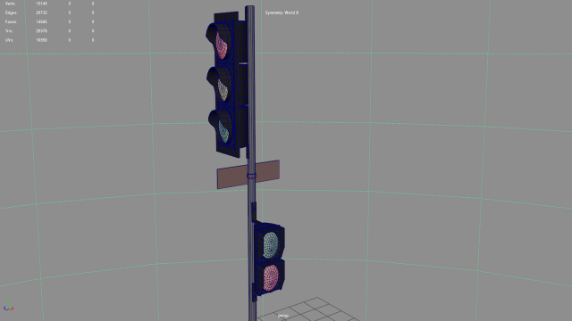Urban traffic light Modèle 3D in Cityscapes 3DExport