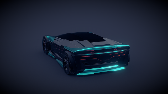 Concept Car 2 3D Model in Concept 3DExport