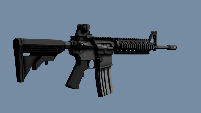 M4a1 3D Model in Assault Rifles 3DExport