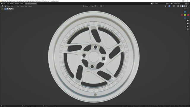 Rotiform CHD-T 3D Model in Parts of auto 3DExport