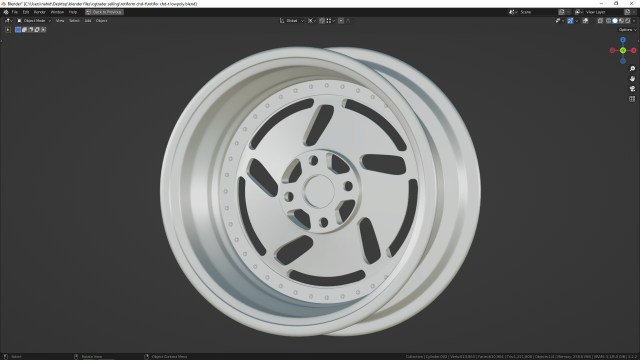 Rotiform CHD-T 3D Model in Parts of auto 3DExport