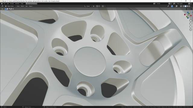 Rotiform CHD-T 3D Model in Parts of auto 3DExport
