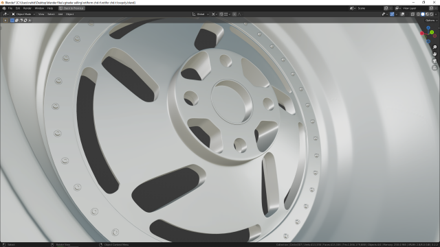 Rotiform CHD-T 3D Model in Parts of auto 3DExport