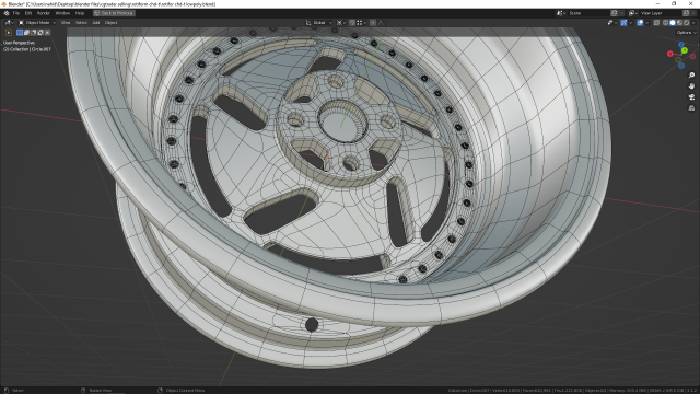 Rotiform CHD-T 3D Model in Parts of auto 3DExport