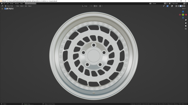 Rotiform CCV 3D Model in Parts of auto 3DExport