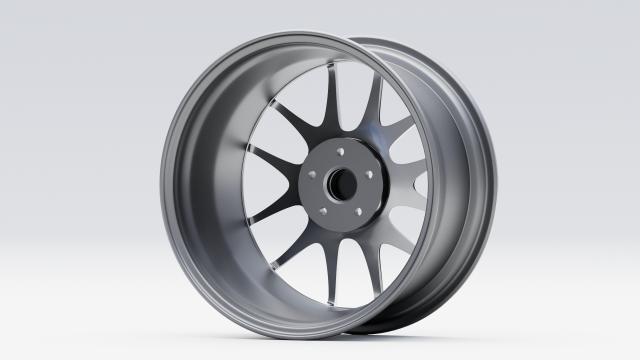 Enkei GTC02 3D Model in Parts of auto 3DExport