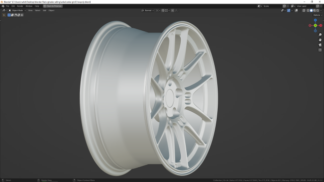 Enkei GTC02 3D Model in Parts of auto 3DExport