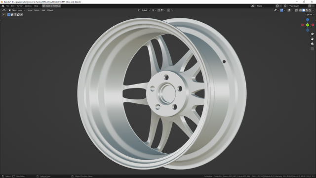 COSMIS RACING MR II 3D Model in Parts of auto 3DExport