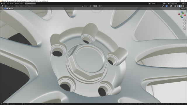 COSMIS RACING MR II 3D Model in Parts of auto 3DExport