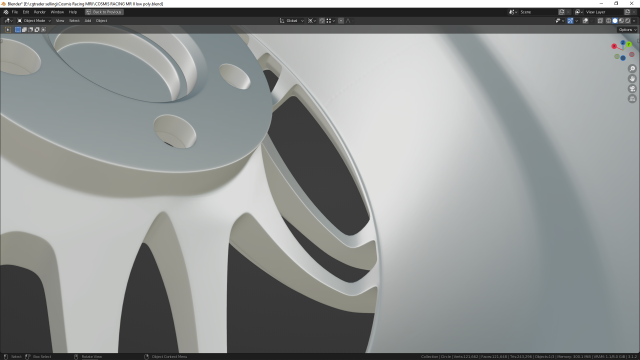 COSMIS RACING MR II 3D Model in Parts of auto 3DExport