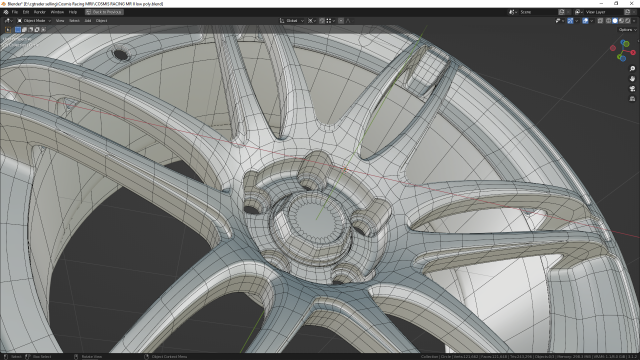 COSMIS RACING MR II 3D Model in Parts of auto 3DExport