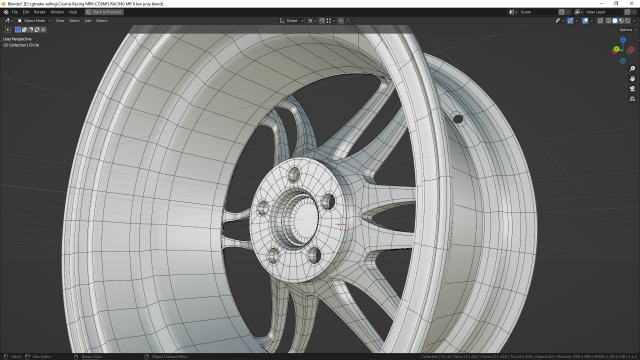 COSMIS RACING MR II 3D Model in Parts of auto 3DExport