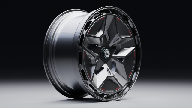 HSR wheel 3D Model in Parts of auto 3DExport