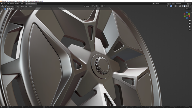 HSR wheel 3D Model in Parts of auto 3DExport