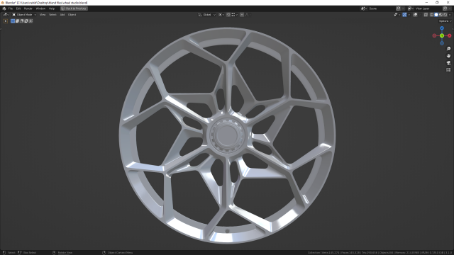 PUR RS43 3D Model in Parts of auto 3DExport