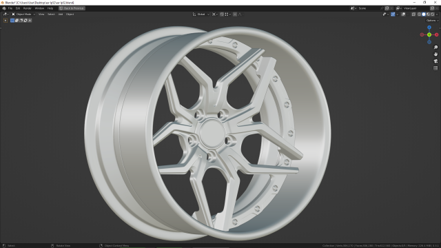 ESR LP52 3D Model in Parts of auto 3DExport