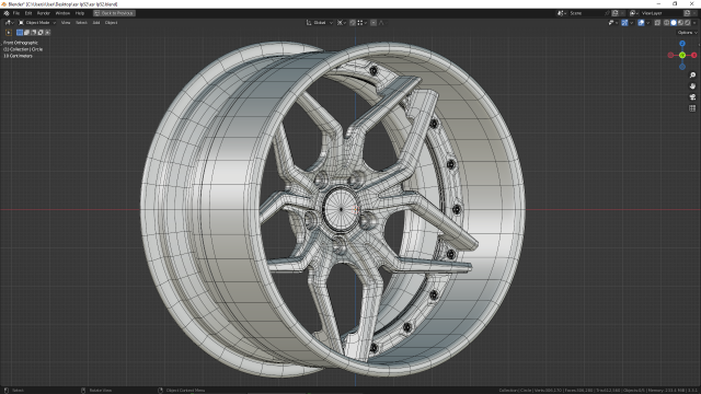 ESR LP52 3D Model in Parts of auto 3DExport