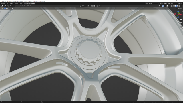 TechArt Formula VI Race Center Lock Forged 3D Model in Parts of auto ...