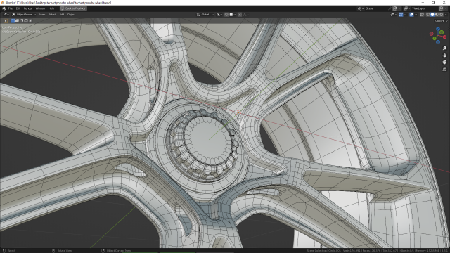 TechArt Formula VI Race Center Lock Forged 3D Model in Parts of auto ...