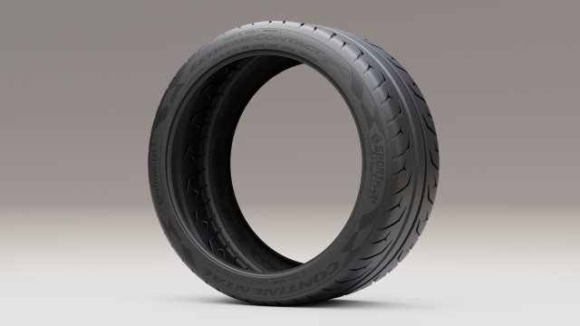 Continental ExtremeContact Force 3D Model in Parts of auto 3DExport